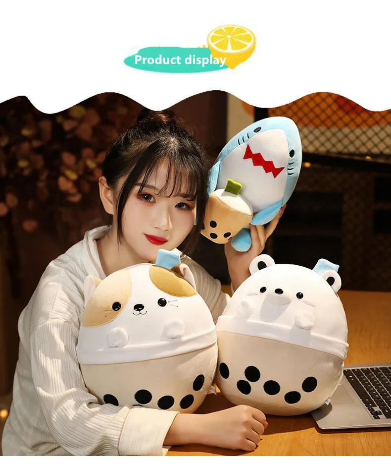 New Design Boba Tea Hugging Pillow Gift For Kids Different Sizes Lovely ...