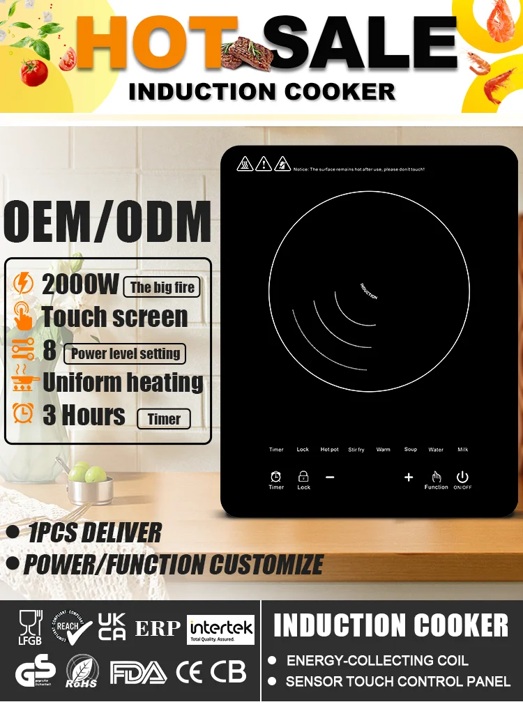 Newly Launched Ultra Slim Induction Cooktop - Touch Control Electric ...
