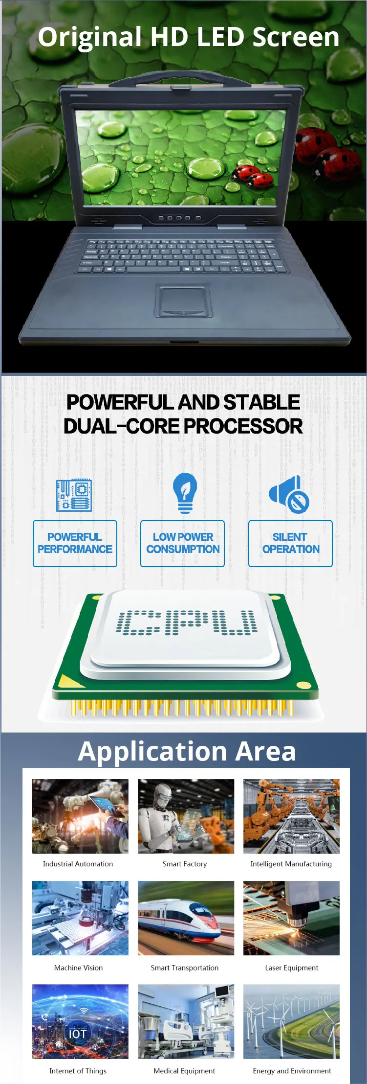 All-In-One Industrial Embedded PC Computer 7 PCIE Keyboard Mouse ...