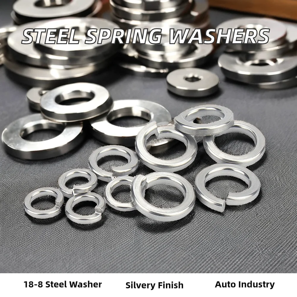 Customized M3 M4 M5 M6 M8 DIN127 Stainless Steel Lock Spring Washer ...