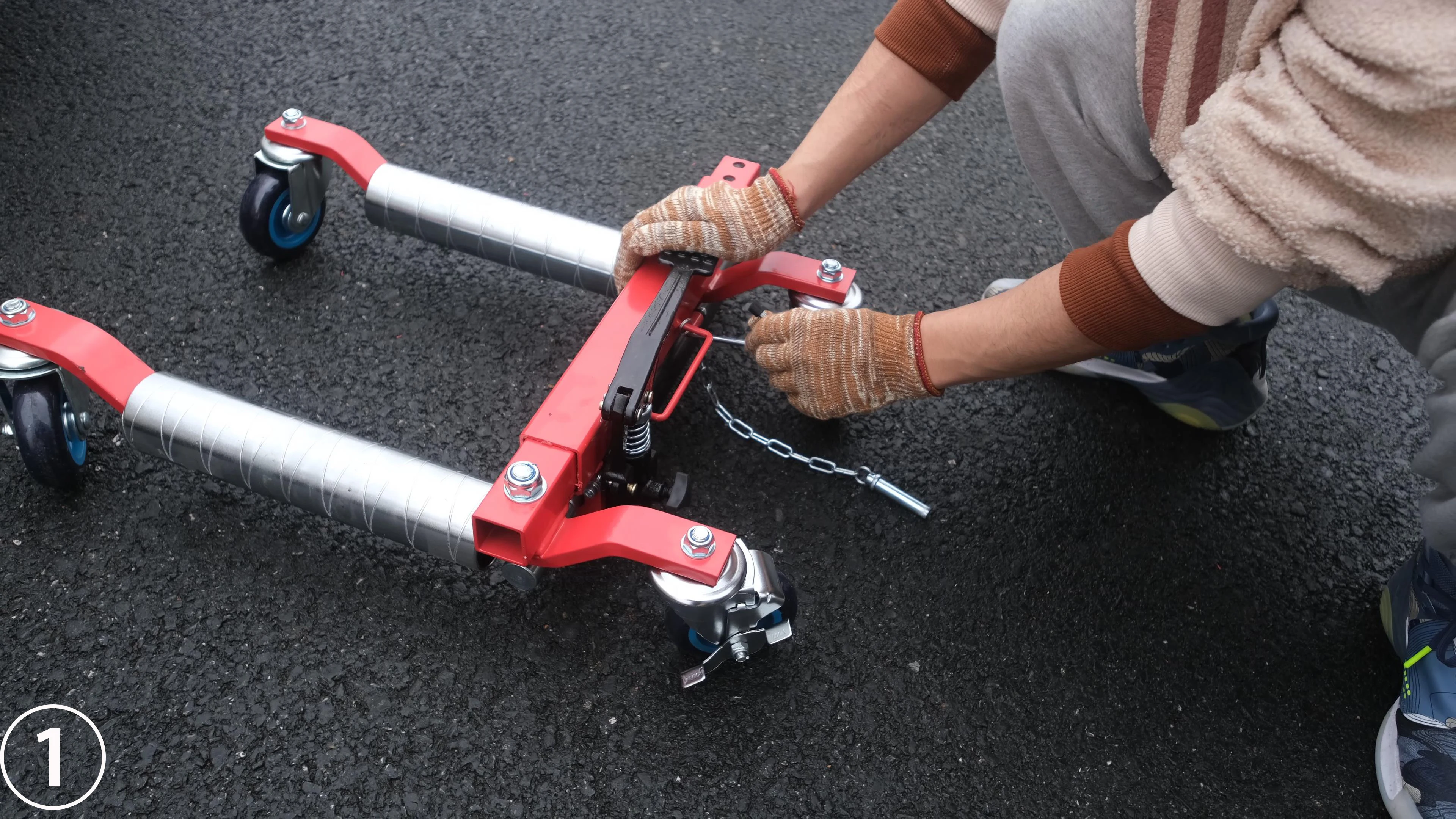 Mechanical Vehicle Positioning Jack Go Jack Wheel Dolly Moving Dolly ...