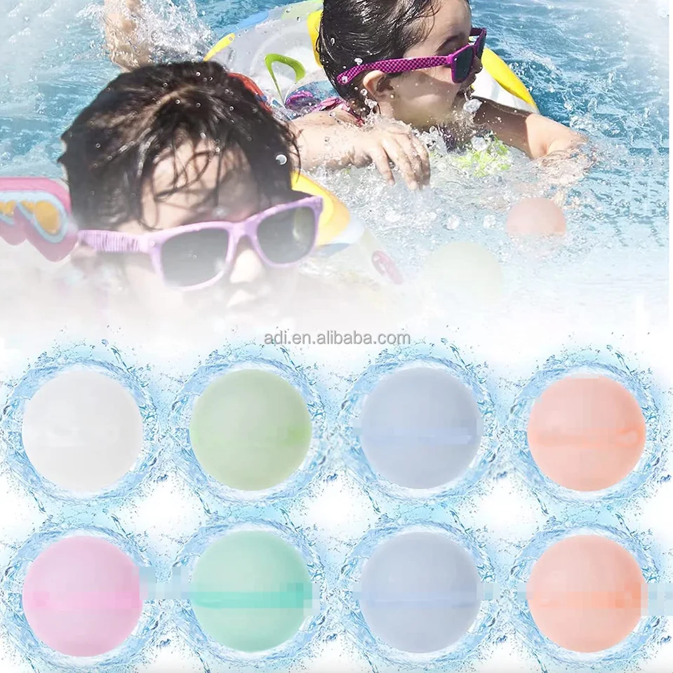 Silica Gel Waterfall Ball Toy Reusable Water Balls Splash Balls For ...