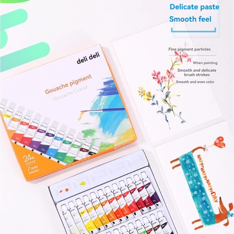 Deli 73864 Watercolor Paint Set - 864pcs per Carton
