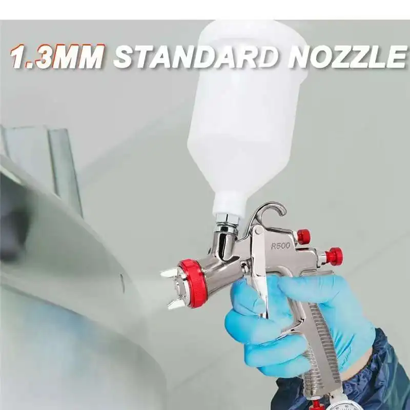 R500 Spray Gun - Efficient Car Painting with 1.3mm Nozzle