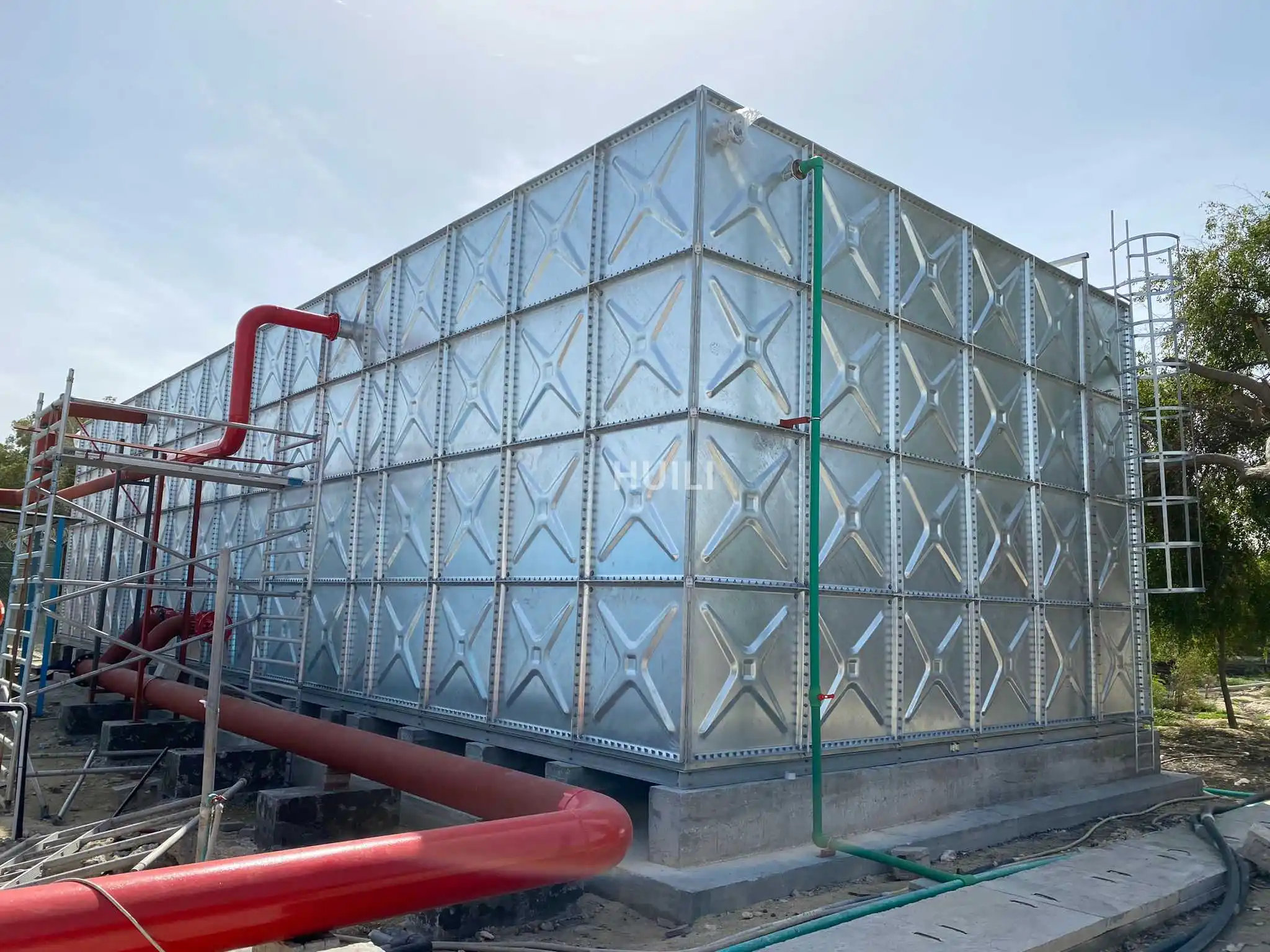 Rainwater Harvesting - Large Galvanized Carbon Steel Tank