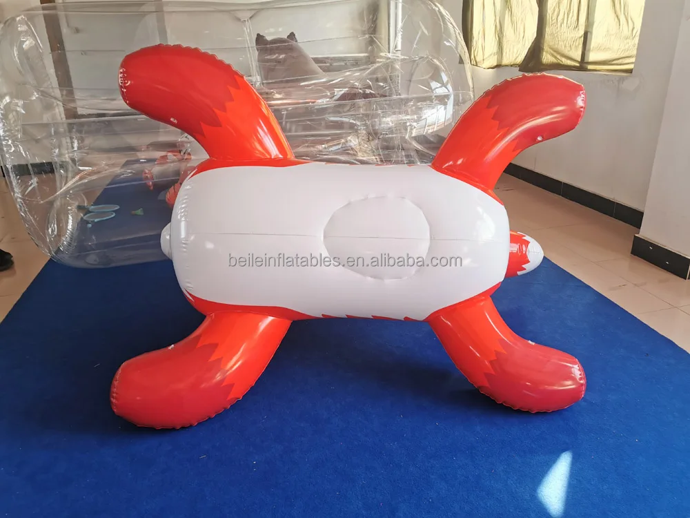 Customized Red Colour Inflatable Fox Toy for Adults