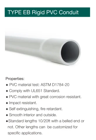 Type Eb Rigid Pvc Conduit Conduits & Fittings For Electrical And Cable ...