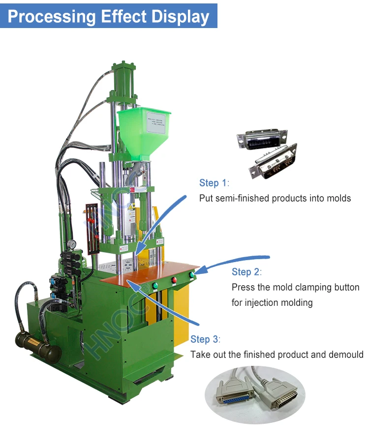 Hnoc Rotary Vertical Plastique Injection Moulding Machine Led Wire Usb ...
