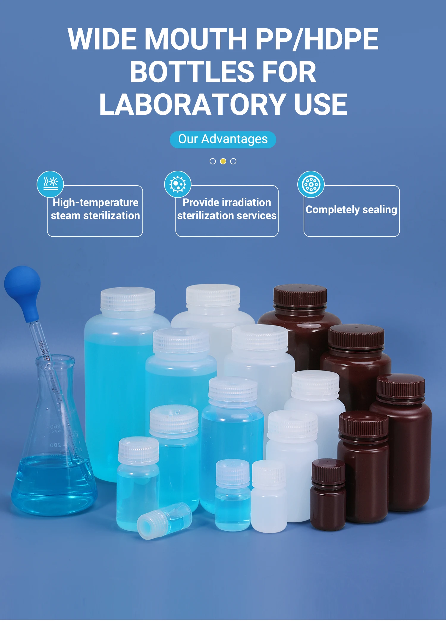 Plastic PP Reagent Bottles - Durable & Versatile Solutions