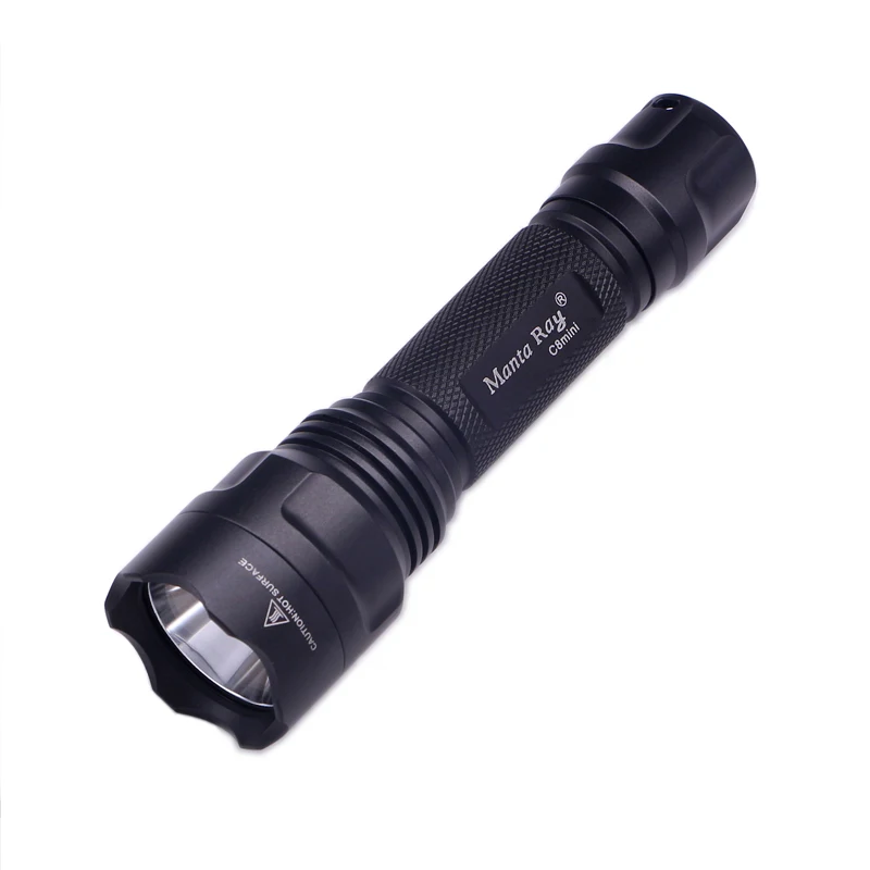 Manta Ray C8 Mini LED Flashlight High Power XP-L HI V3 6500K 8*7135 ...