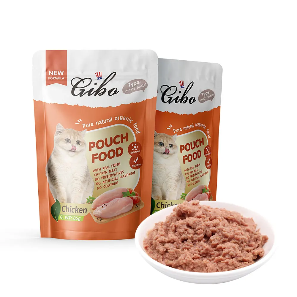 Nuode Wholesale High Protein Cat Snack Treats Wet Cat Food Meat Paste ...