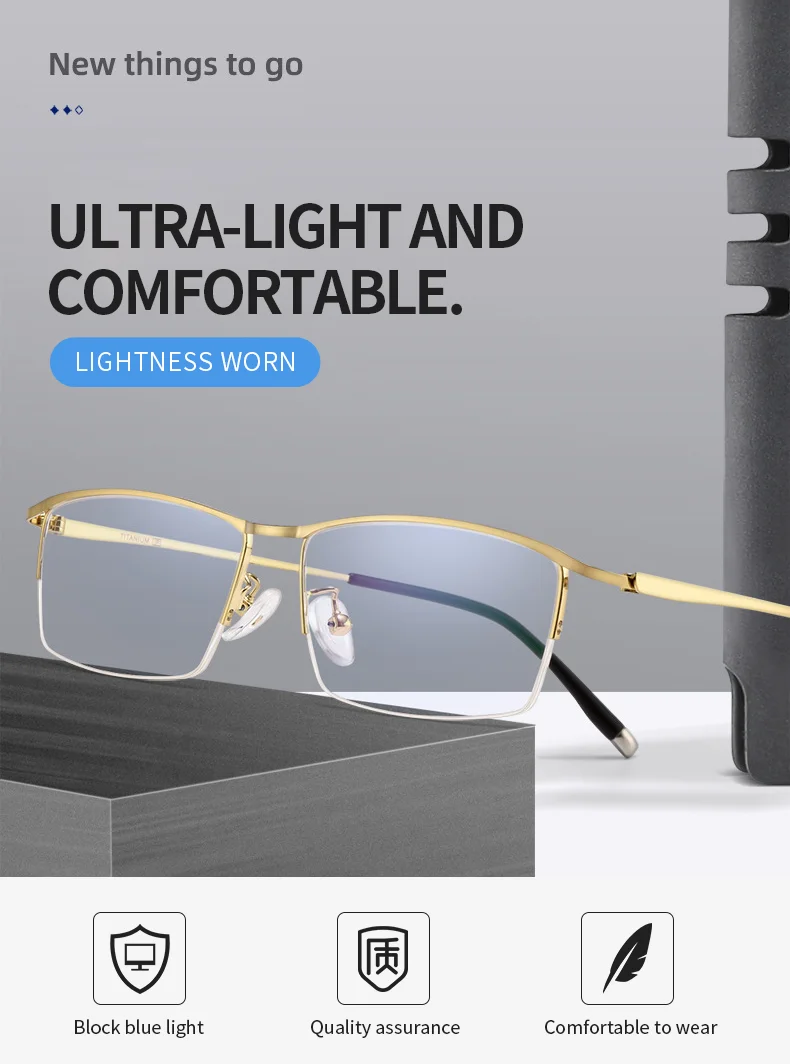 85148 Pure Titanium Spectacle Frames Eyewear Full Rim Titanium Ultra ...