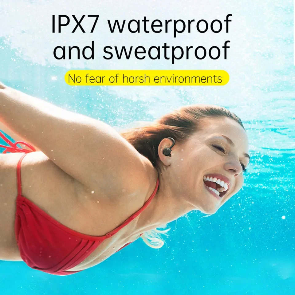 CYBORIS IPX7 Wireless Waterproof Swimming Headphones