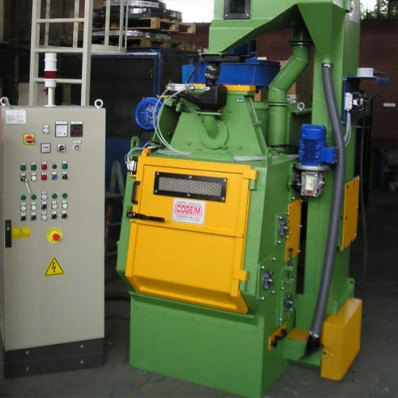 Rotary Table Sand Automatic Sandblasting Rubber Track Shot Blasting ...