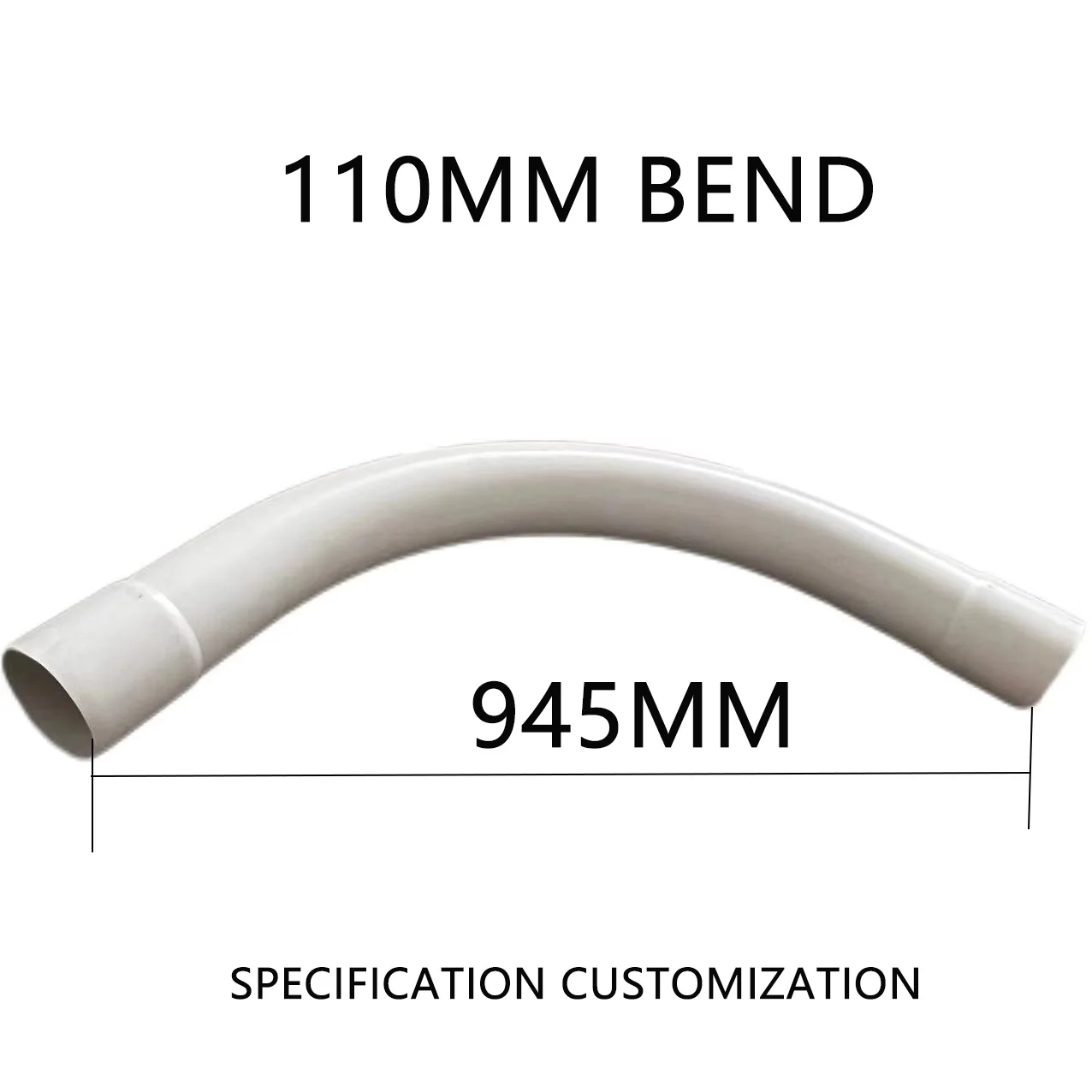 Crescent Moon Elbow - Durable PVC Electrical Conduit Fittings