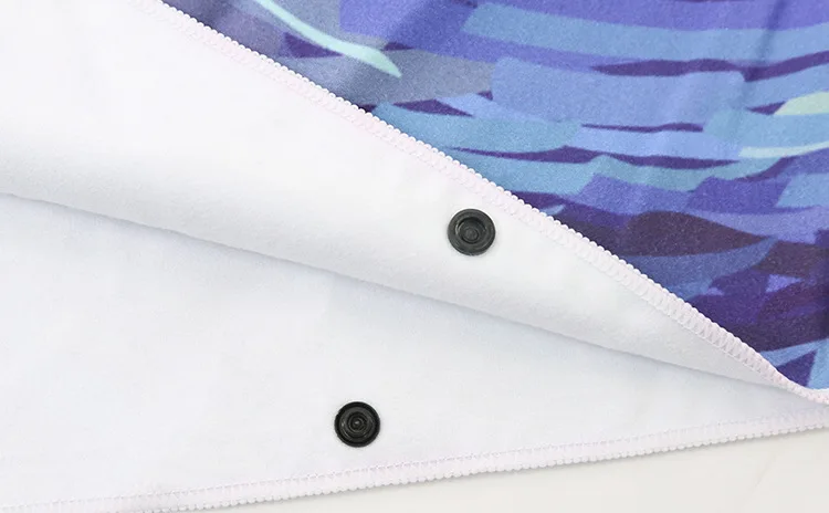 Sublimation Printed Adult Hoody Beach Towel Custom Quick Dry Beach ...