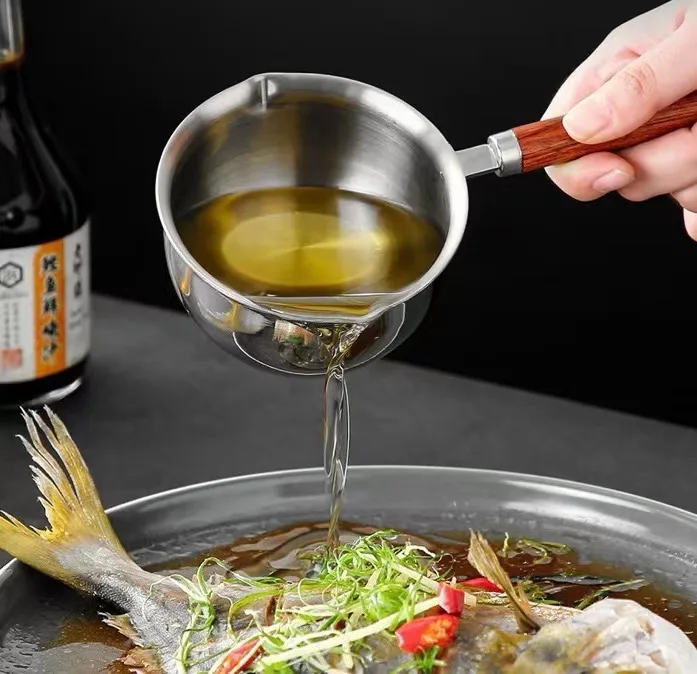 304 Stainless Steel Mini Splash Frying Pan Kitchen Multi-function Hot ...