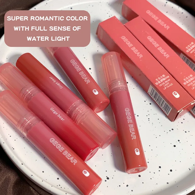 Gege Bear Velvet Mattes Soft Lip Glaze Moisturizing Easy To Color Lip ...