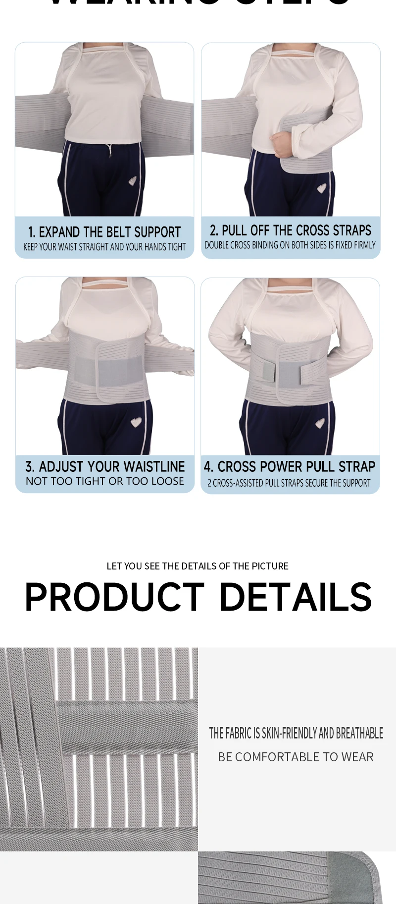 Lumbar Inflatable Retainer Lumbar Support Belt For Psoas Strain Air ...