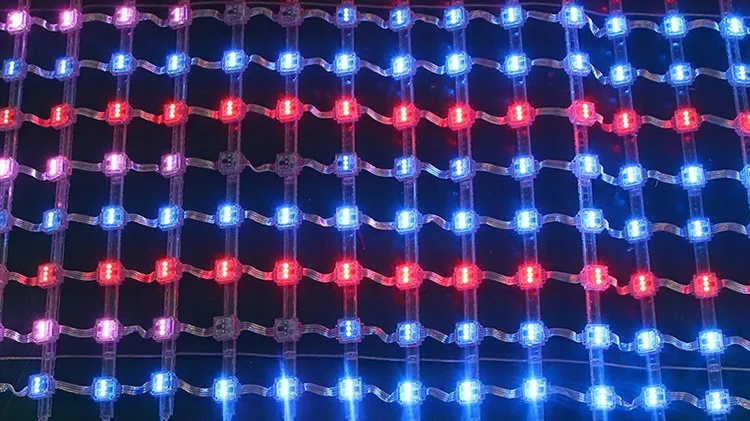 Outdoor Waterproof P55 P100 Programmable Led Curtain Display Rgb Dot ...
