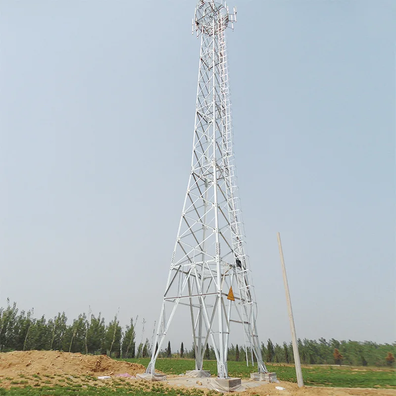 30m 3-legged Or 4-legged Microwave Antenna Wifi Angle Steel Telecommunication Tower - Buy Hot ...