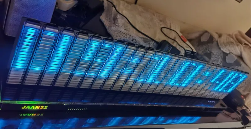 Spektrum Akrilik 26 Segmen RGB Kontrol Suara Hitam Jam Animasi Remote ...