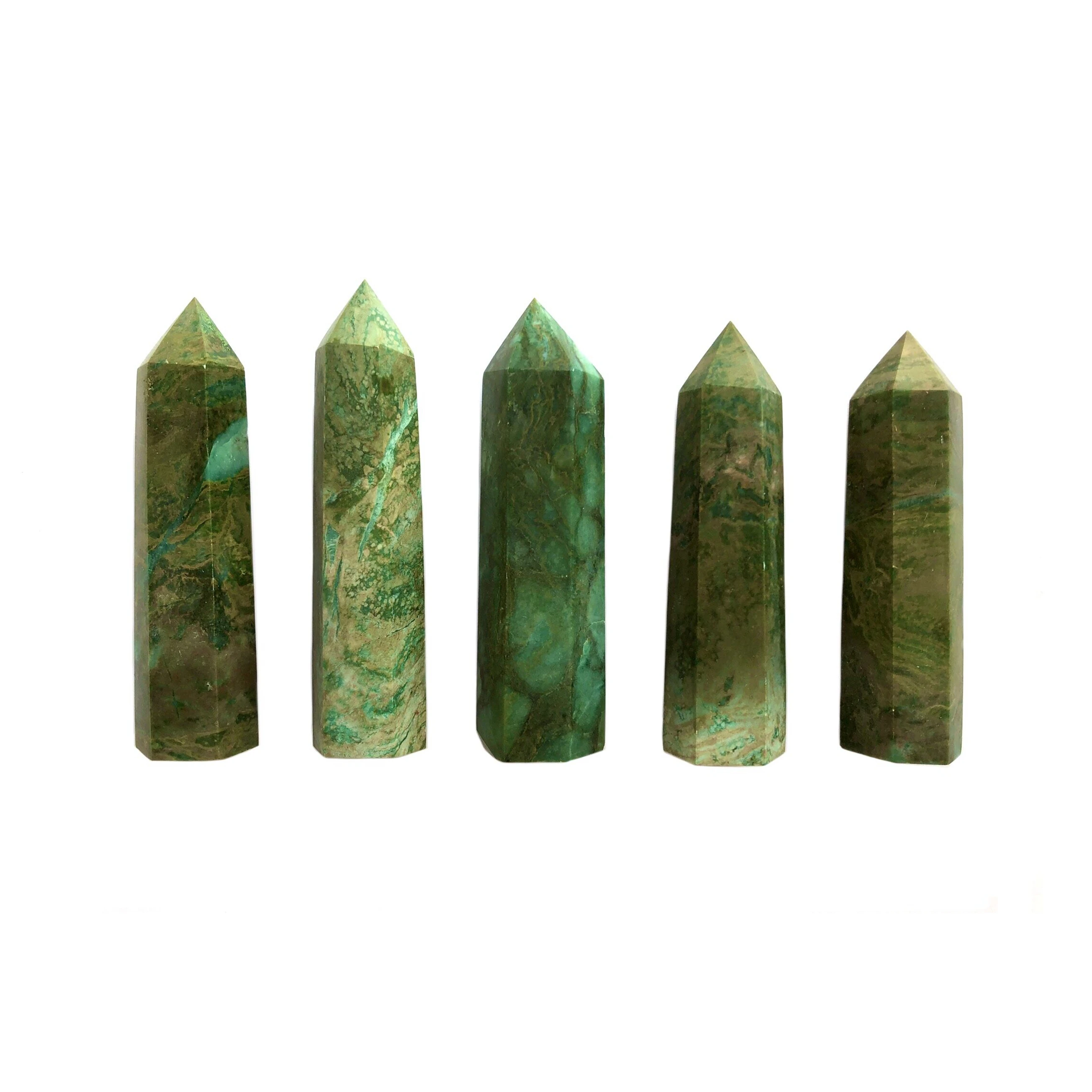 Wholesale African Jade Towers Crystals Healing Stones Crystal Point Quartz Crystal Stone Point ...