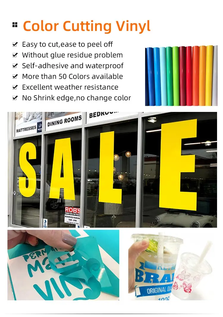 Wholesale Color Cutting Vinyl Glossy Matte Oracal 651 Vinyl Colorful ...