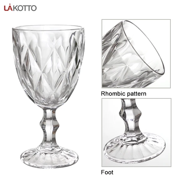 Wholesale Glassware Goblets - Vintage Colored Decorations