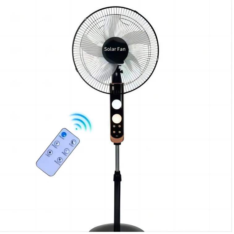 Portable Third Gear Constant Speed Fan Air Cooling Fan Black 20w Solar ...