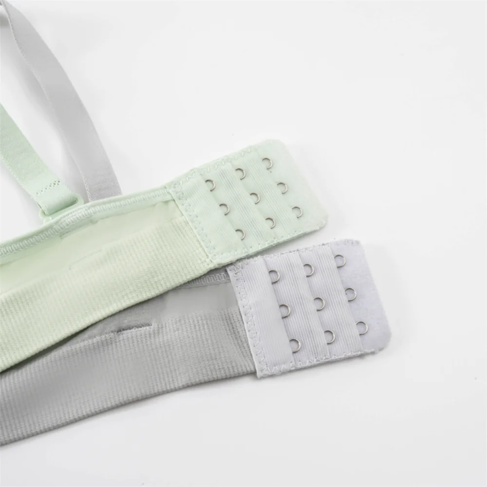 Solid Color Cotton School Underwear Girl Underwire Personality Letter ...