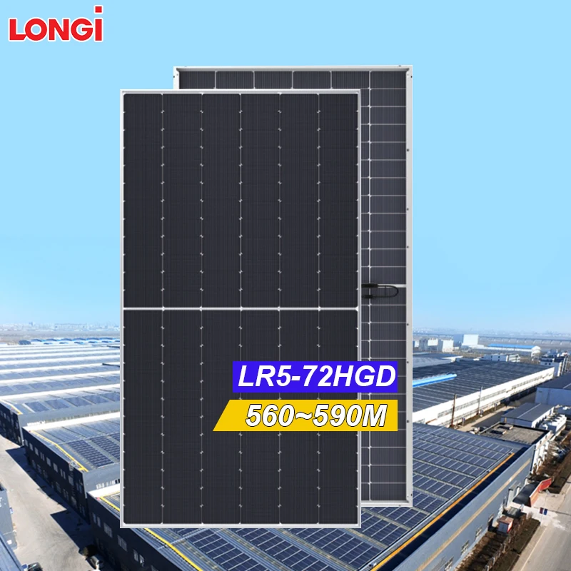 Longi Hi-mo 7 Lr5-72hgd 560-590m N-type N Type Topcon Hpdc Bifaical ...
