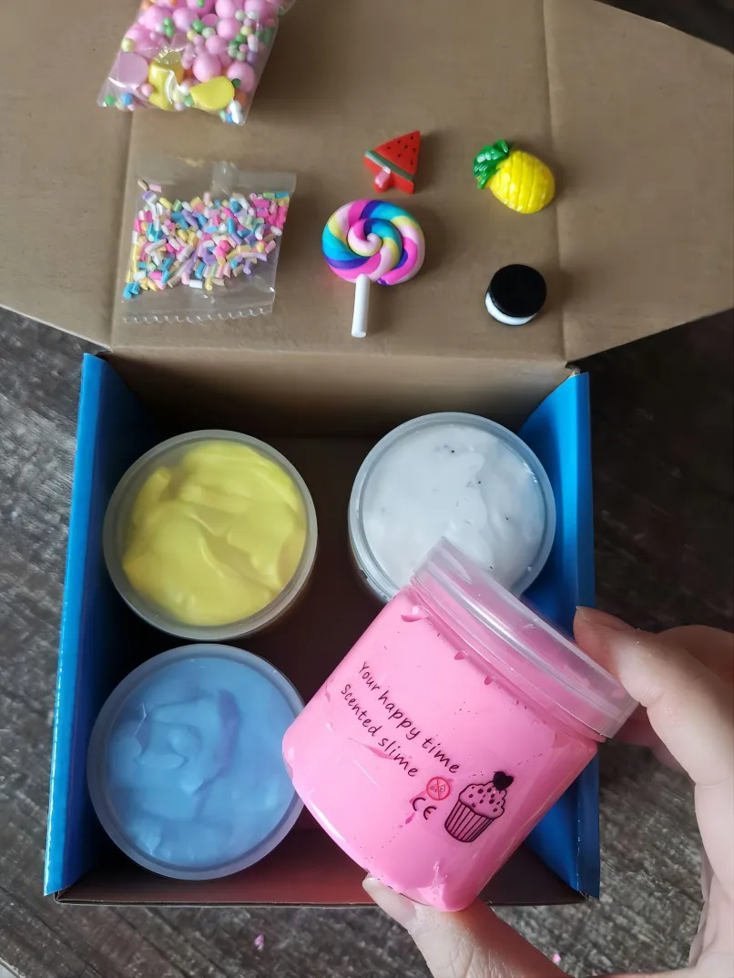 Best Selling 4 Color Pack Cotton Clay Slime Diy Modeling Stress Relief ...