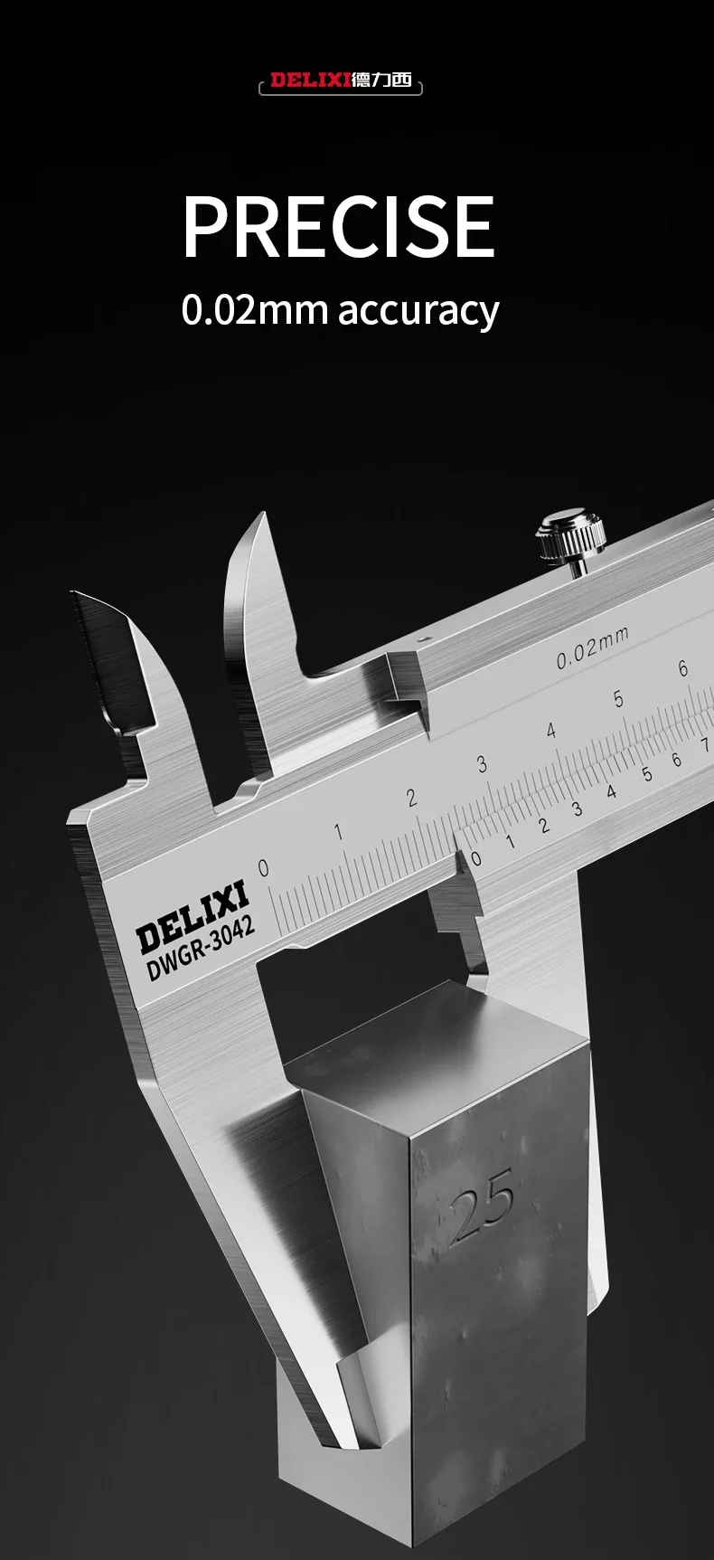 Stainless Steel Vernier Caliper Oil Standard Small Household Industrial ...