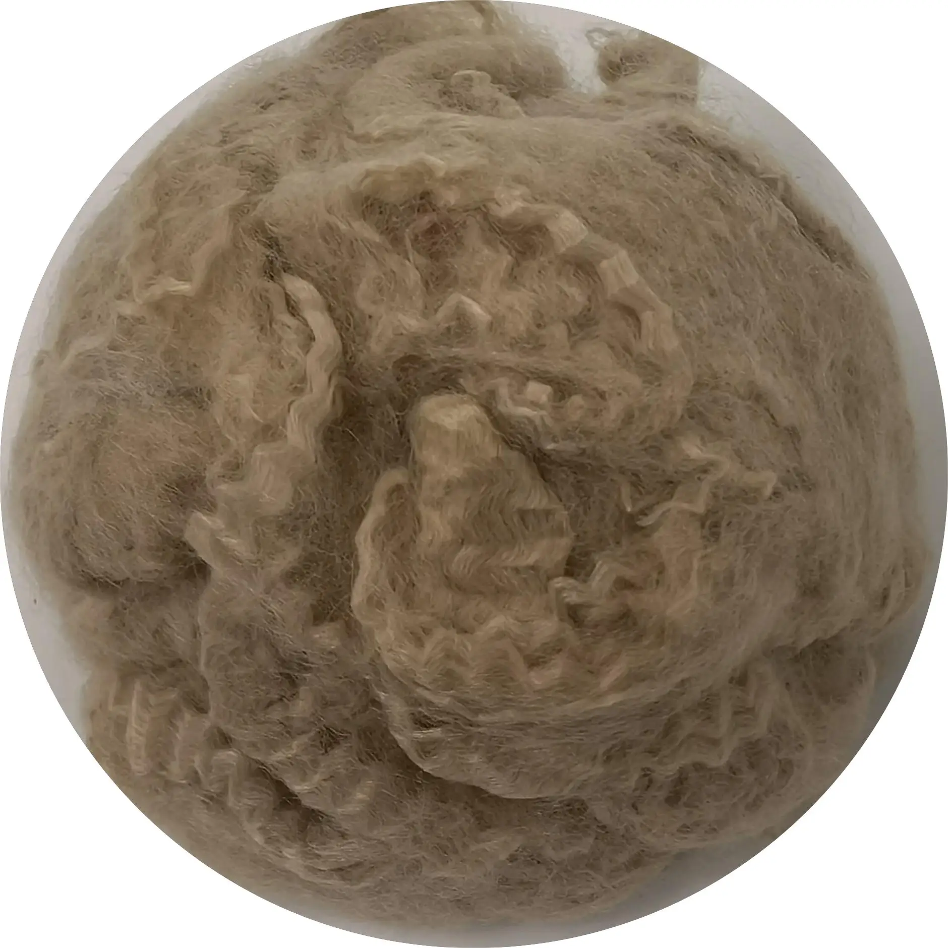 Brown Colored 6dx51mm Virgin Low Melt Polyester Fiber For Filling - Buy ...