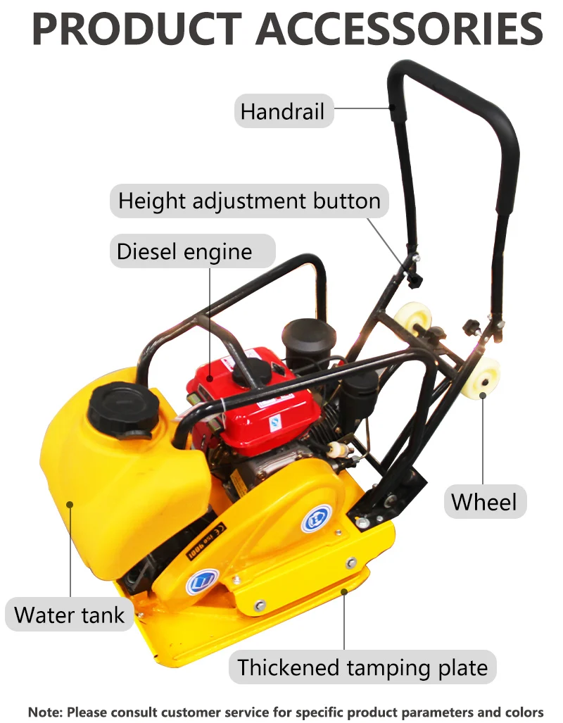 New 60kg Plate Compactor with Loncin 163cc Gasoline Engine