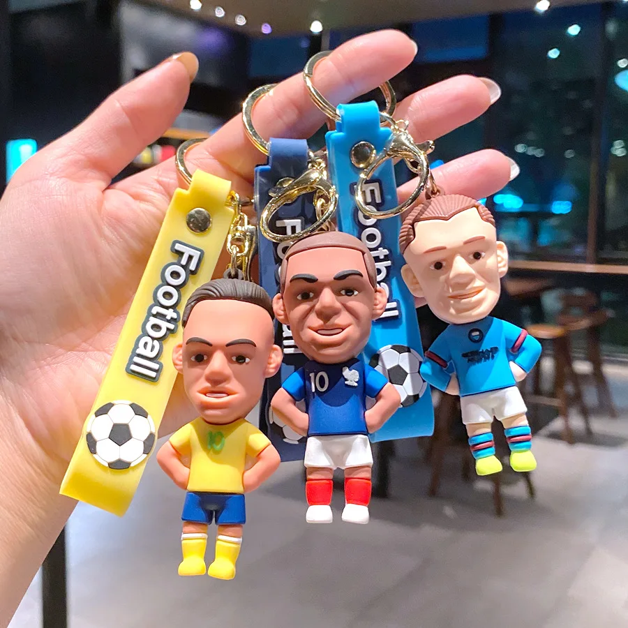 Wholesale Soccer Player Key Chains - Messi & Ronaldo