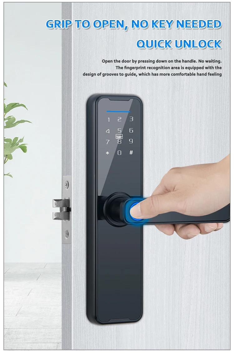 Tuya Ttlock App Ble Electric Keyless Biometric Fingerprint Password ...
