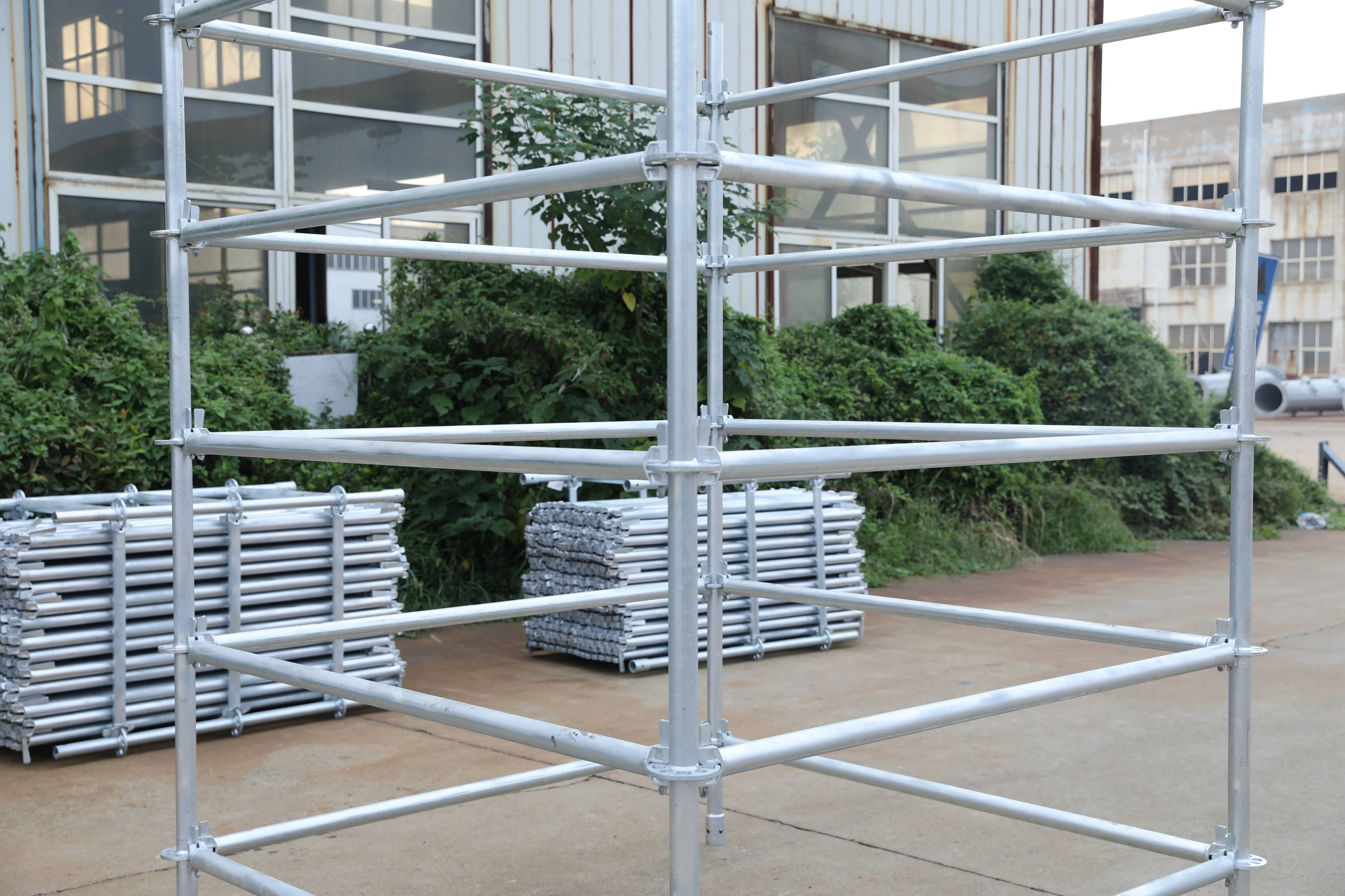 Steel Ringlock Silver Scaffold Tower For Construction Building - Buy ...