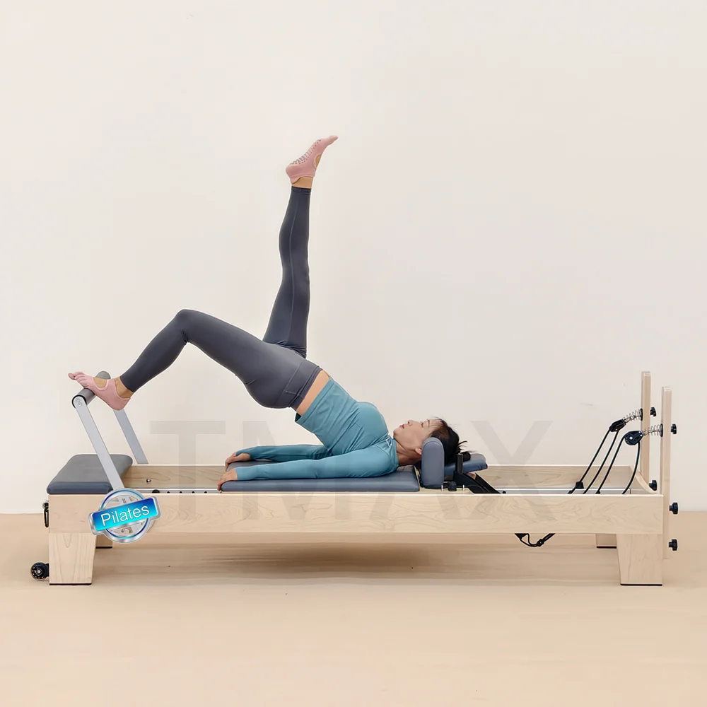 Maple Wood Folding Pilates Reformer Foldable Reformer Pilates Machine ...