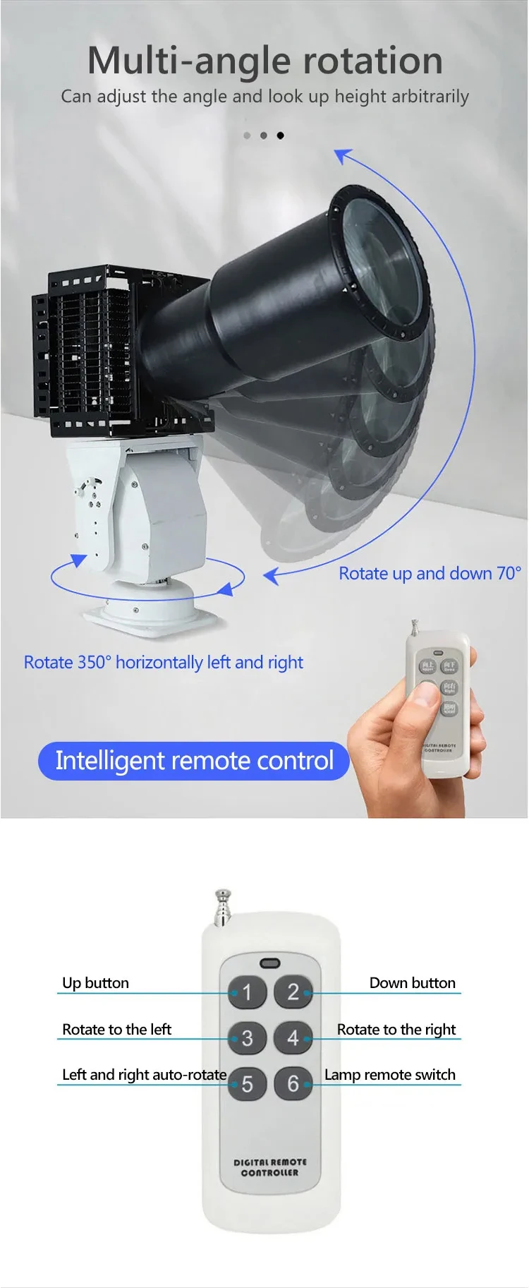 Long Range Search Light 3km Led Marine Searchlights Laser Outdoor ...