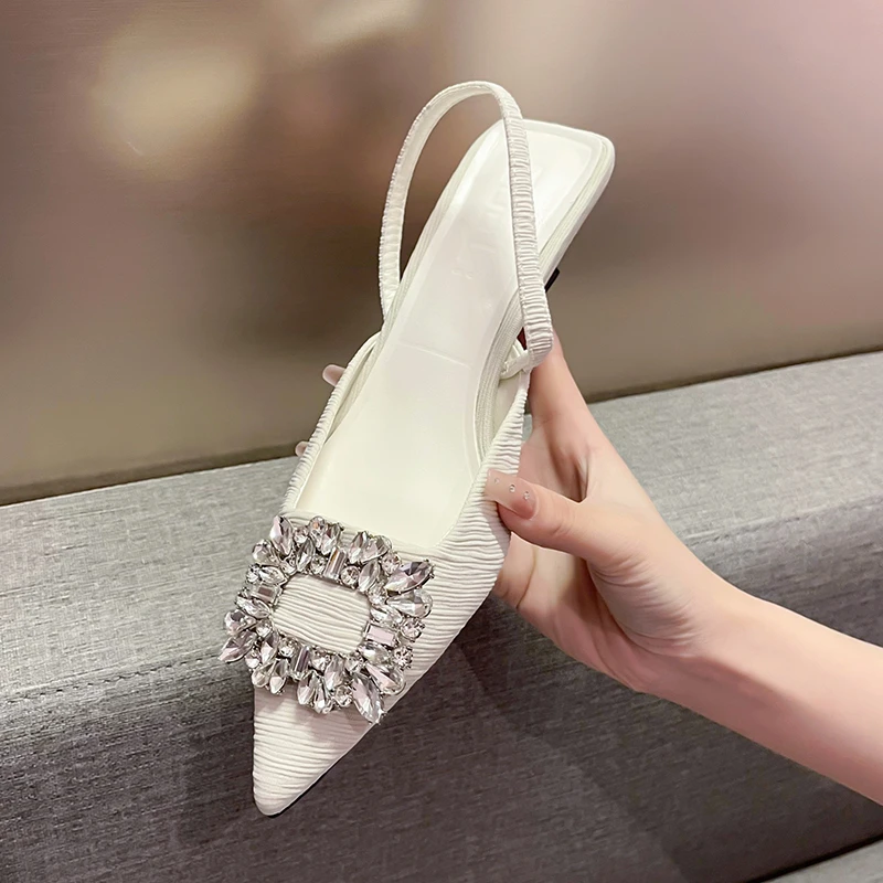 Small Fresh New Style Diamond Square Mouth Pointed Back Gentle ...