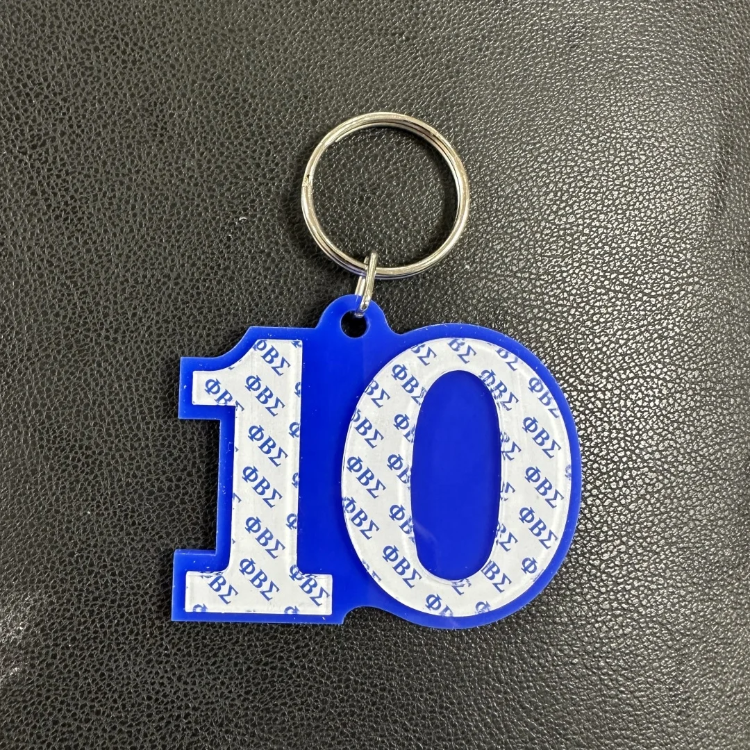 Fashion Zeta Phi Beta Sorority clear Acrylic Keychains High Quality ...