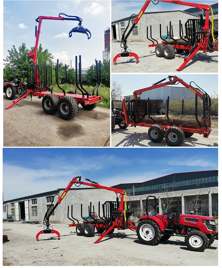 EPA Log Arch Loader Trailer with Site Grapper - High Productivity