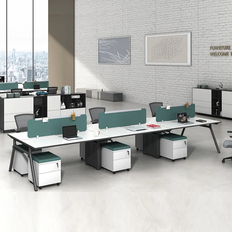 Cheap Office Workstation Furniture Modern Design Modular Open 4 6 ...