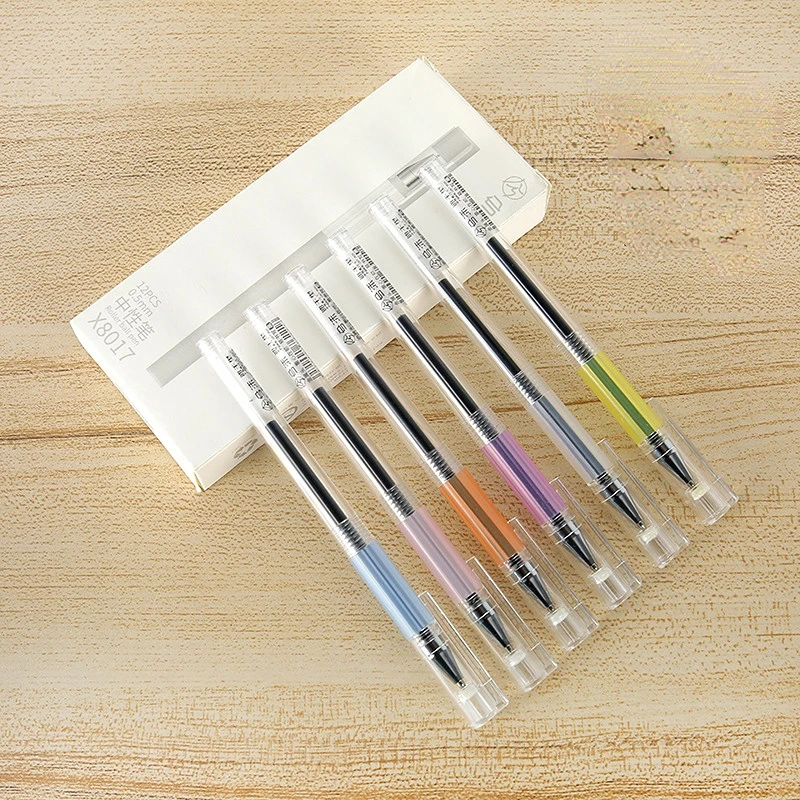 Cute Transparent Splicing Pen Holder Neutral Pen Creative Pulling ...