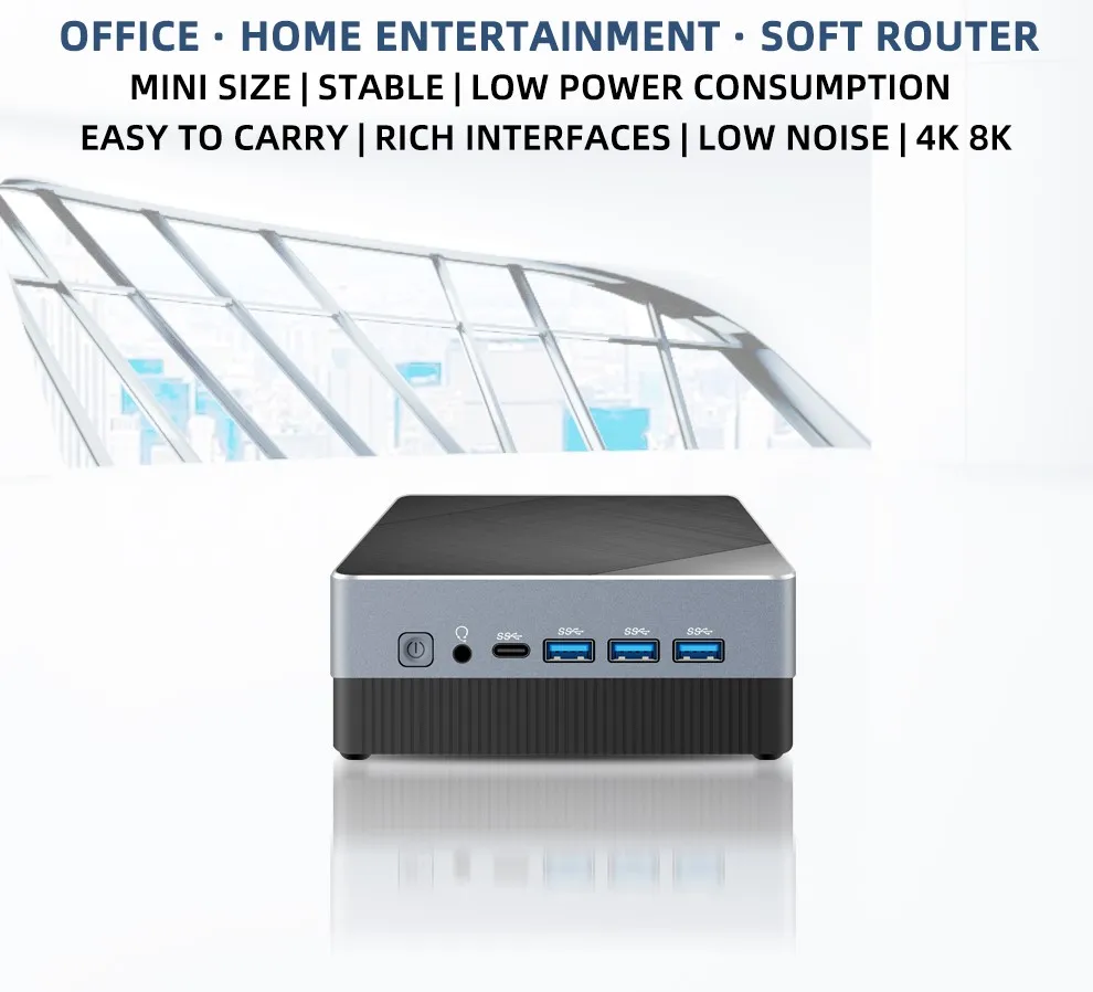 Amd Mini Pc Nuc R5 5500u R7 Ryzen 7 5700u 8 Cores 2.5g Dual Lan Dp Hd ...