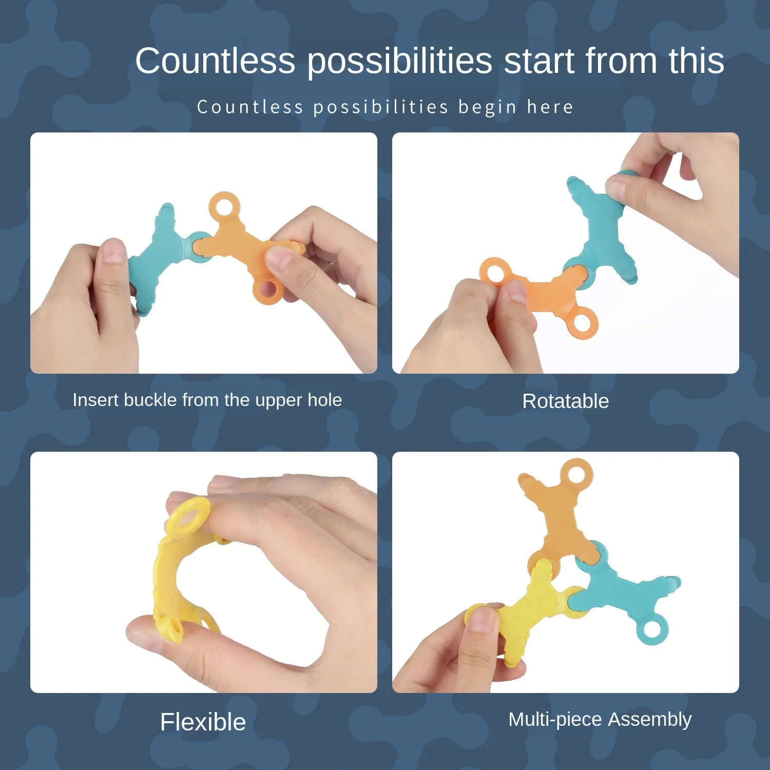 Cross-border New Creat Building Blocks Multi-color Educational ...