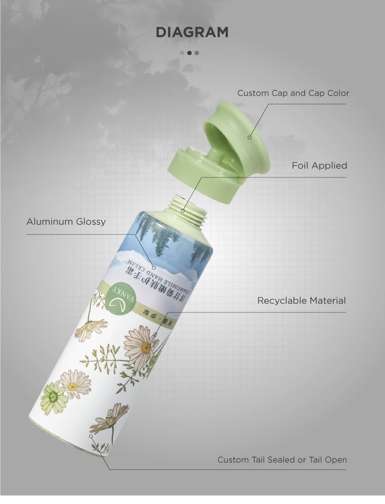 Customized Printing 30g Fillable Cosmetic Lotion Cream Frosted Round ...