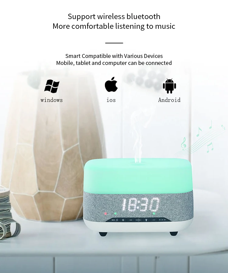 300ml Alarm Clock Diffuser Smart Aroma Diffuser Aroma Family Diffuser ...